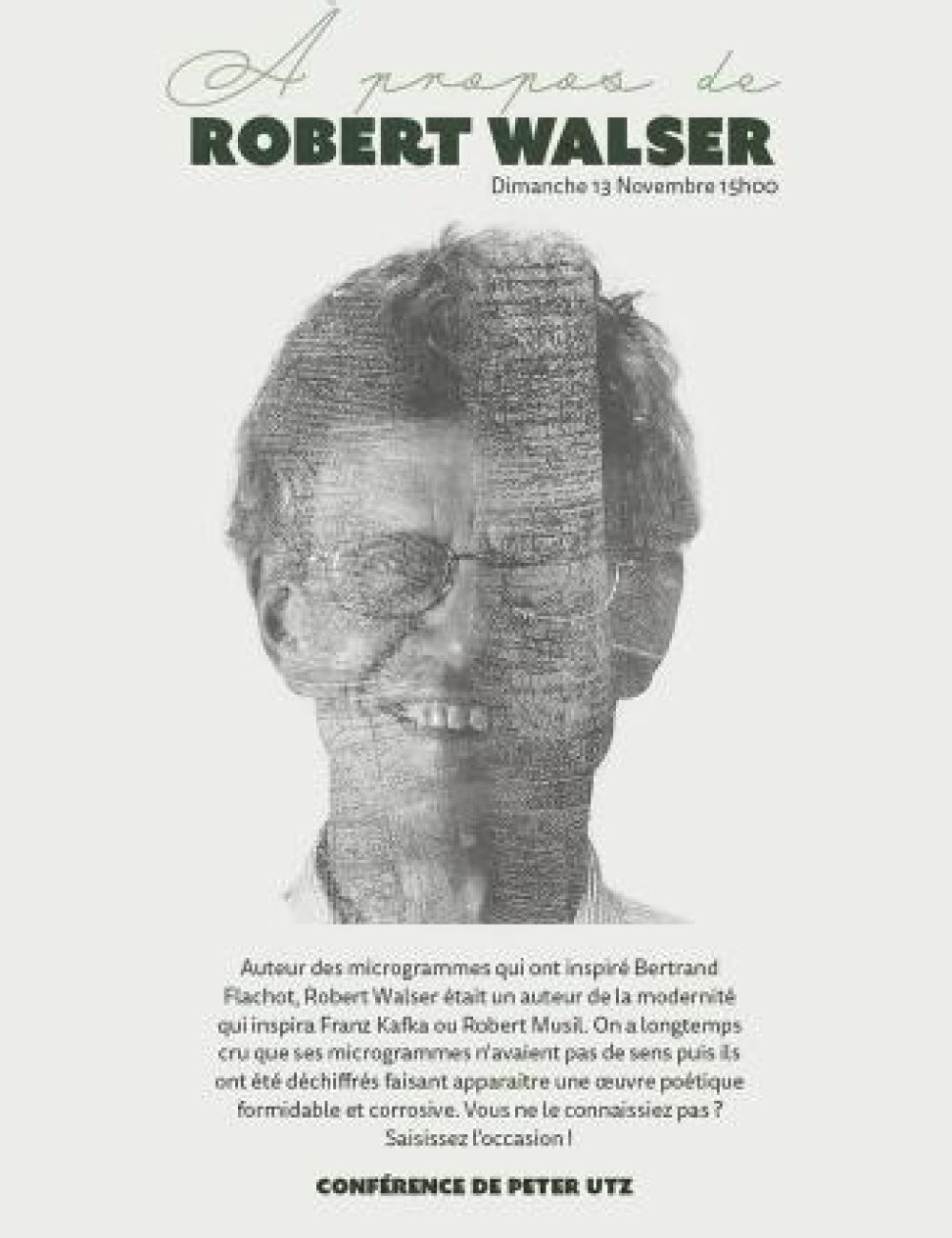 À propos de Robert Walser – ein Vortrag von Peter Utz